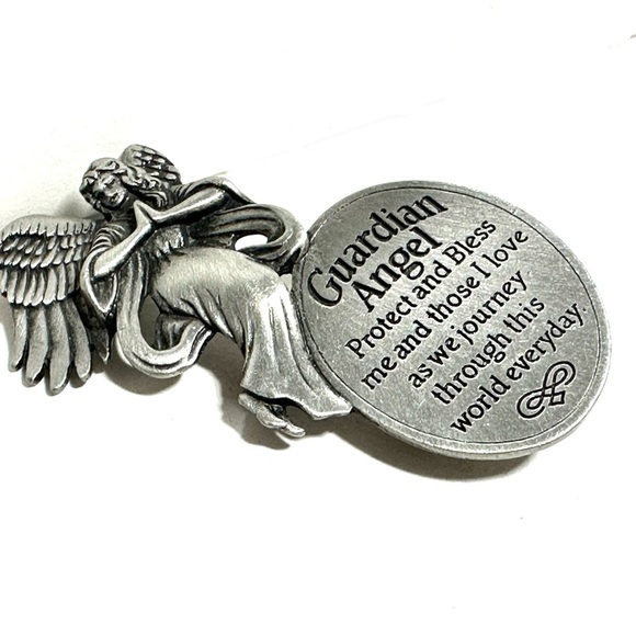 Spoontiques | Jewelry | Spoontiques Pin Art Pewter Guardian Protecting ...